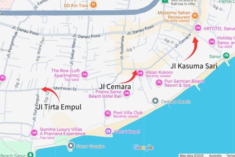 How to get to the beach in Sanur - Things to do in Sanur